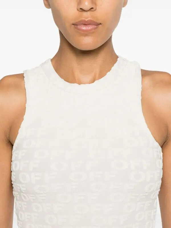 Off-White Rowing Terry-cloth Crop Top