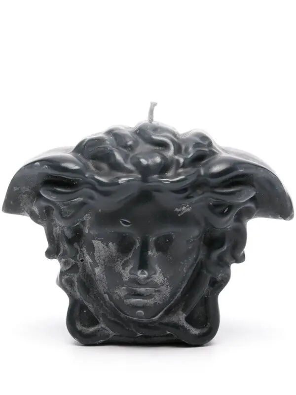 Versace Small Medusa Head Candle - Grey