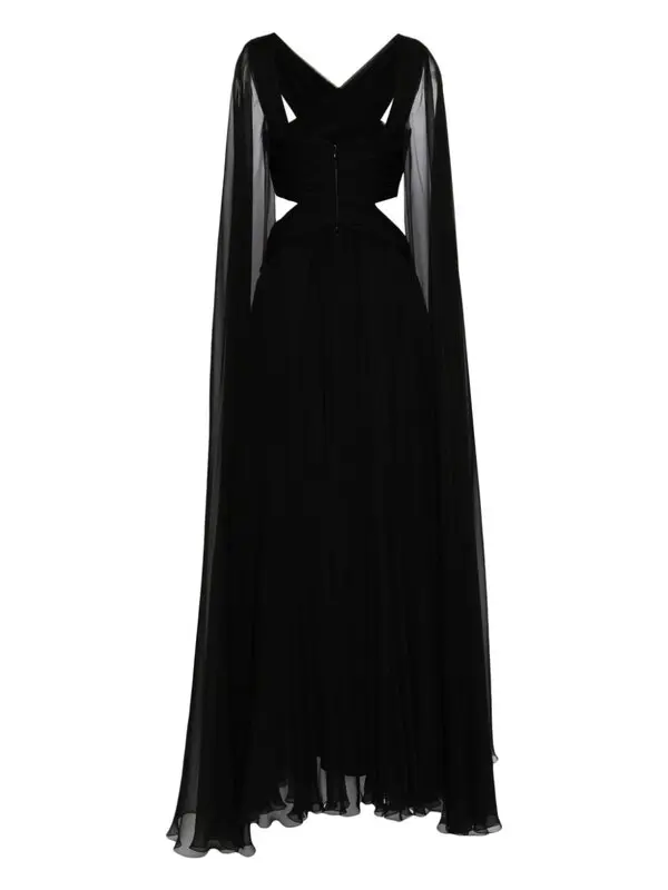 Zuhair Murad Silk-chiffon Cape Gown