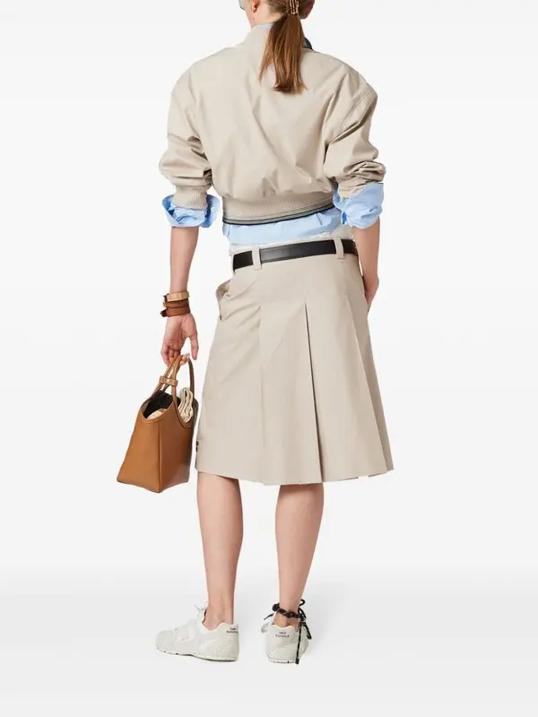 Miu Miu Panama Cropped Bomber Jacket