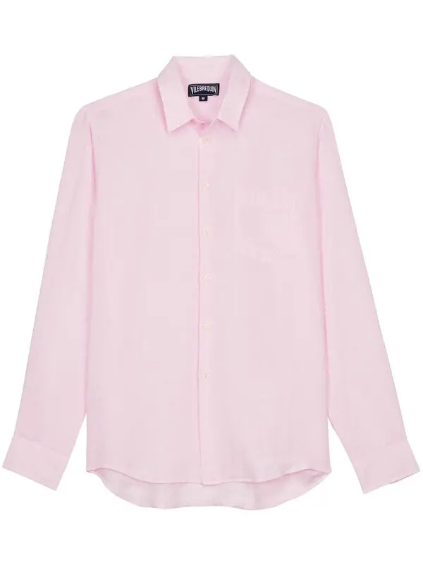 Vilebrequin Caroon Organic Linen Shirt - Pink