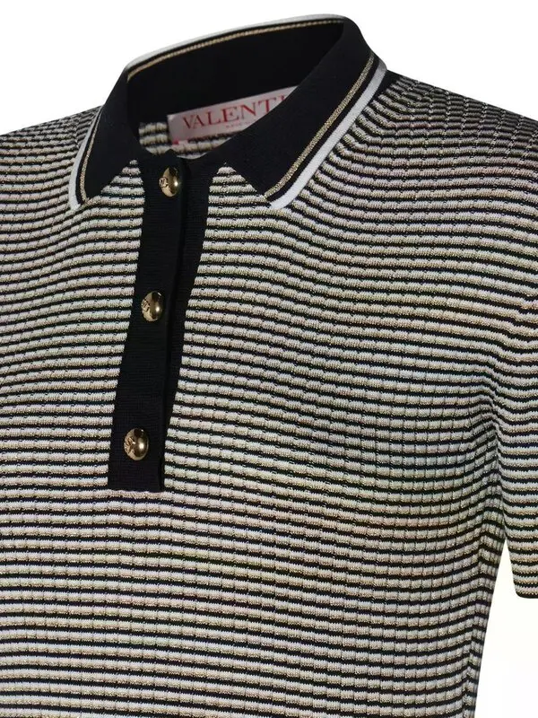 Valentino Garavani Striped Polo Mini Dress