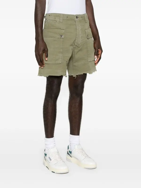 Ralph Lauren Raw-cut Herringbone Cargo Shorts