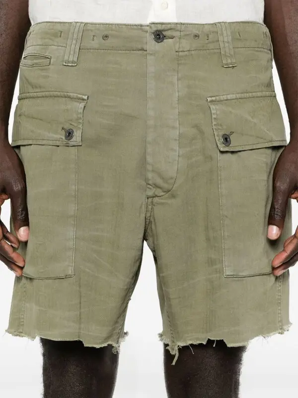 Ralph Lauren Raw-cut Herringbone Cargo Shorts
