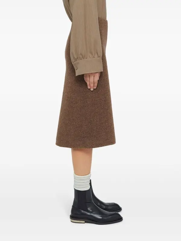 JIL SANDER A-line Midi Skirt