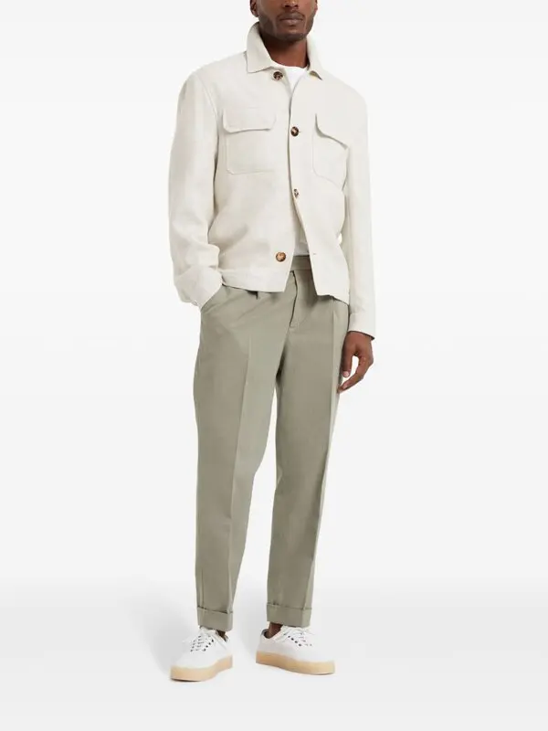 Brunello Cucinelli Pressed-crease Trousers