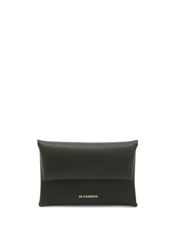 JIL SANDER Leather Coin Purse - Black
