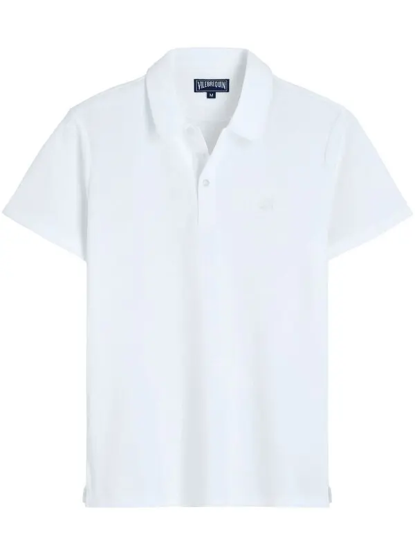 Vilebrequin Embroidered-turtle Polo Shirt - White