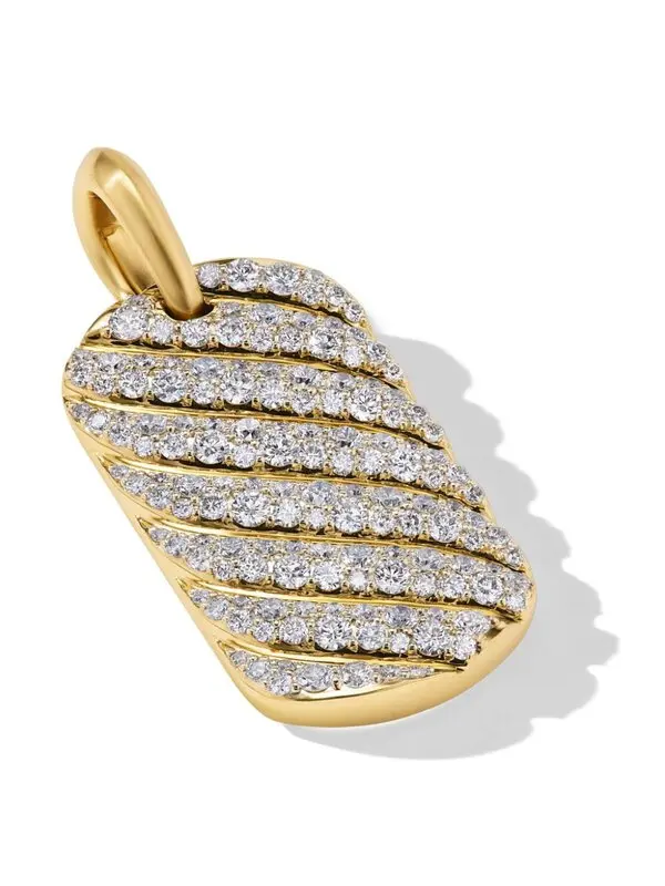David Yurman 18kt Yellow Diamond Necklace Charm