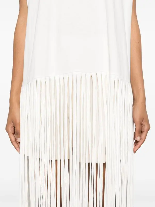 Sunnei Sleeveless Long-fringed Top