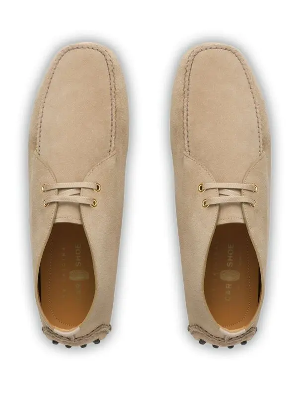 Car Shoe Lace-up Ankle Boots - Neutrals