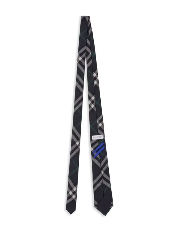 Burberry Nova Check Silk Tie - Black
