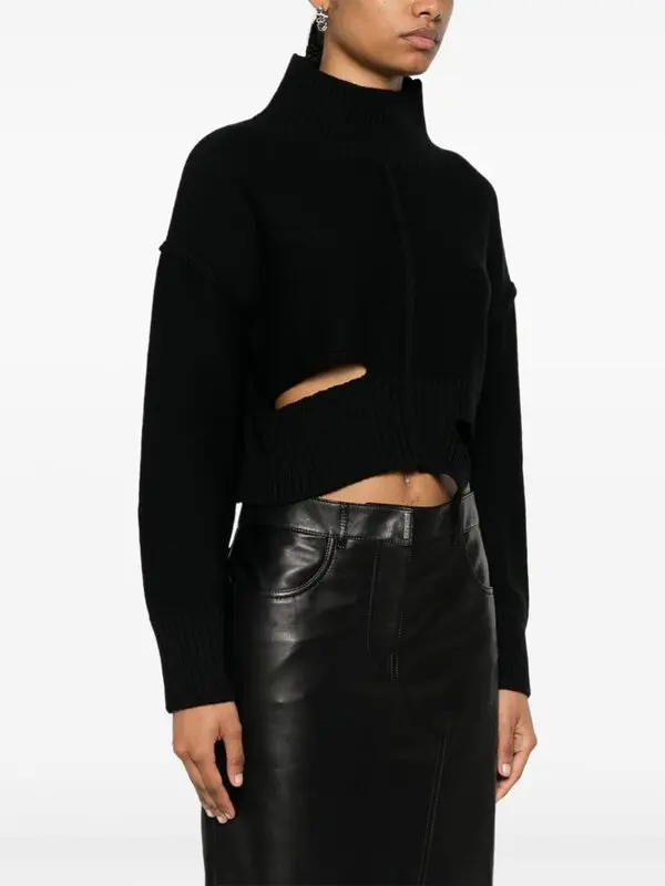 MAISON MARGIELA Cut-out Jumper - Black