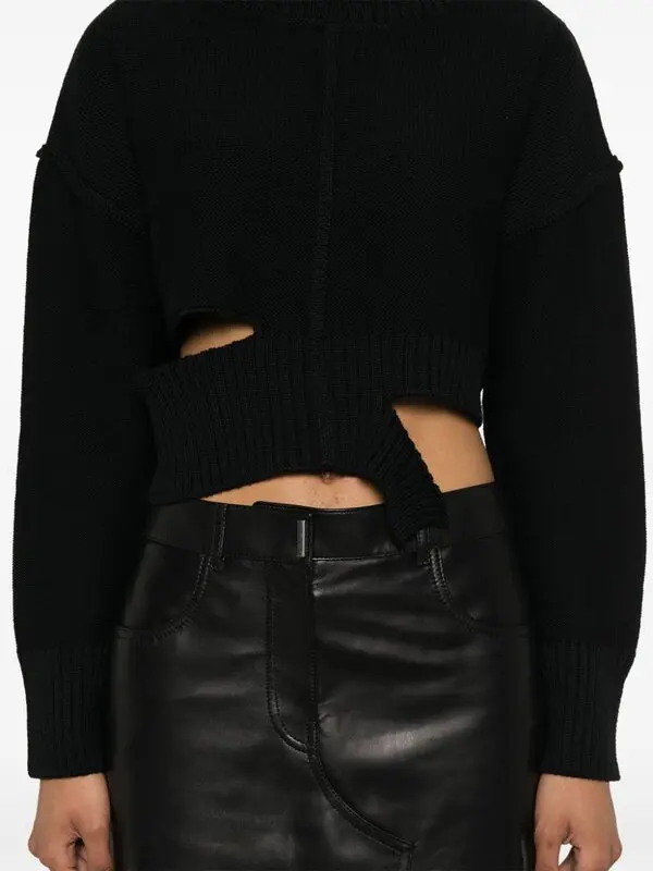 MAISON MARGIELA Cut-out Jumper - Black