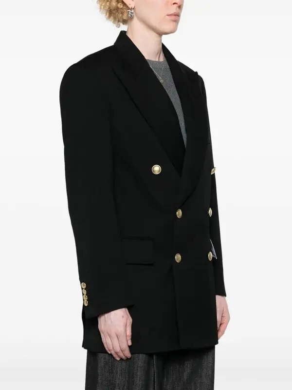 Victoria Beckham Peak-lapel Double-breasted Blazer - Black