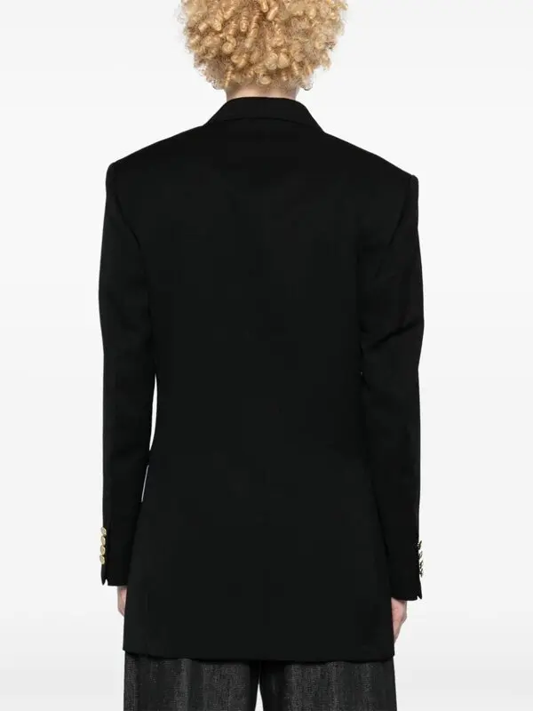 Victoria Beckham Peak-lapel Double-breasted Blazer - Black