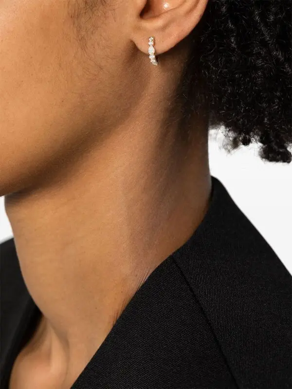 ANITA KO Diamond Huggie Hoop Earrings