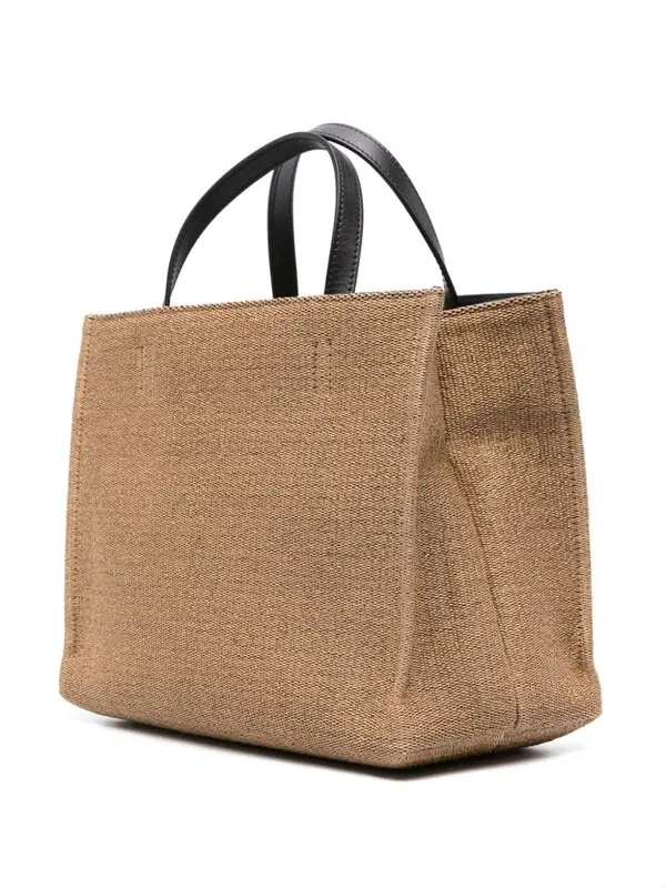 FERRAGAMO Medium Logo-embroidered Tote Bag - Neutrals