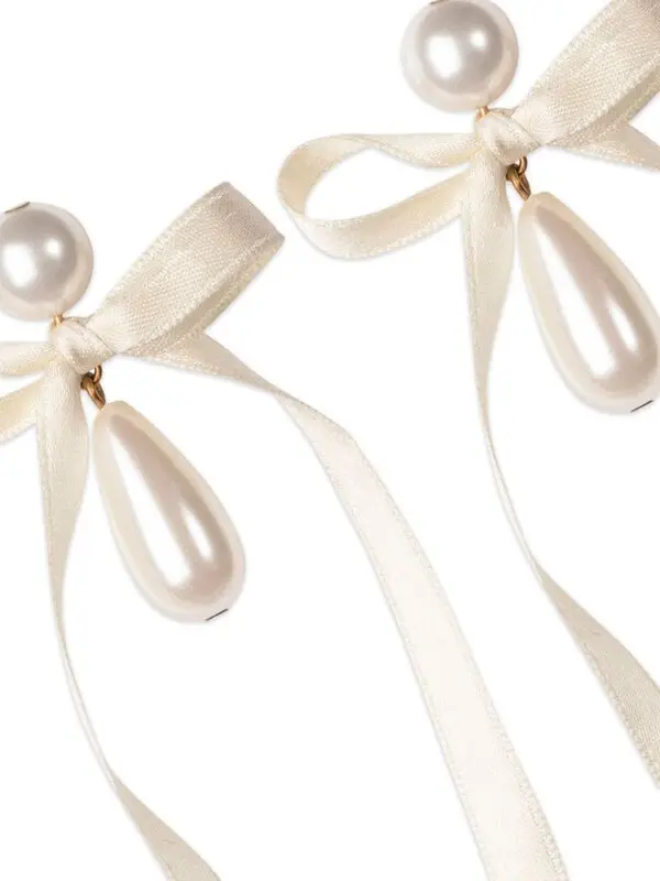 JENNIFER BEHR Sylvie Bow-detail Drop Earrings