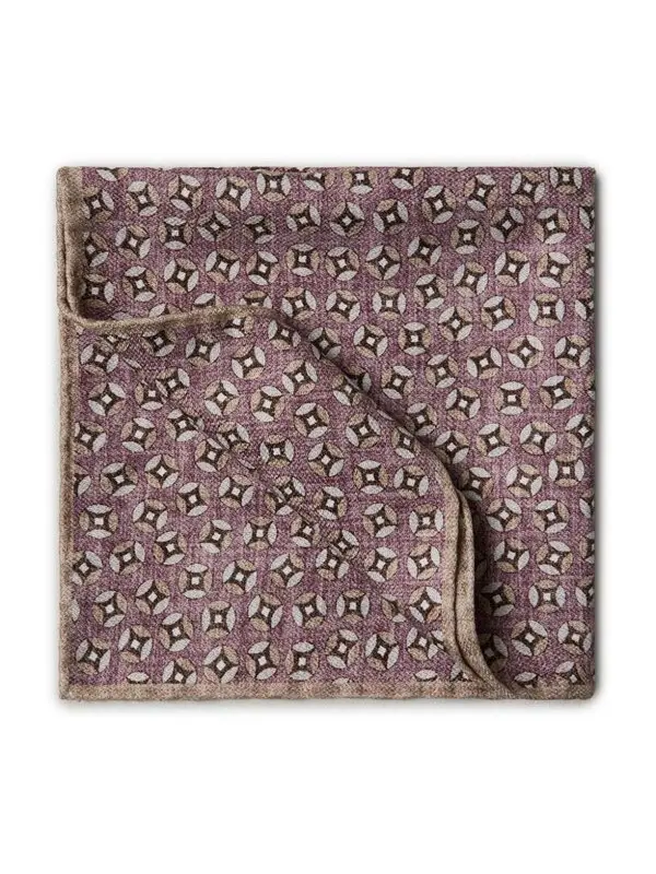 Brunello Cucinelli Geometric-pattern Pocket Square