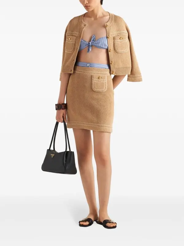 Prada Knitted Mini Skirt