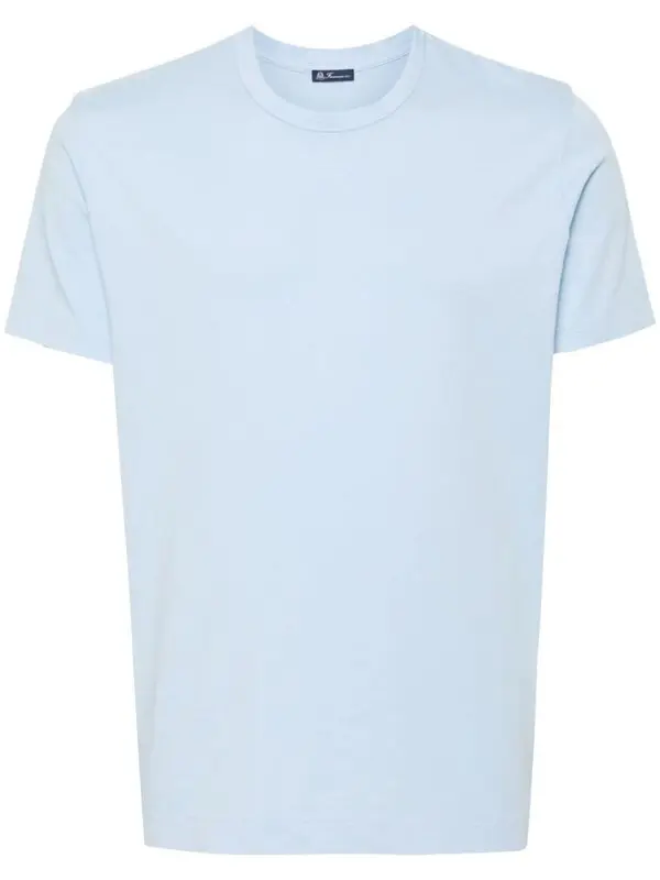 FINAMORE 1925 Positano Cotton T-shirt - Blue