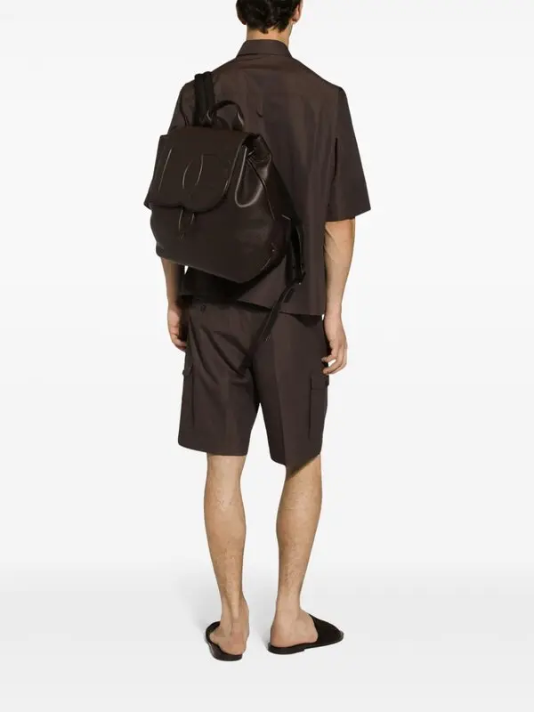 Dolce & Gabbana Straight-leg Cotton Cargo Shorts - Brown