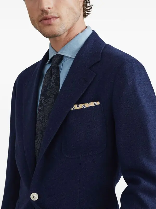 Brunello Cucinelli Geometric-pattern Pocket Square