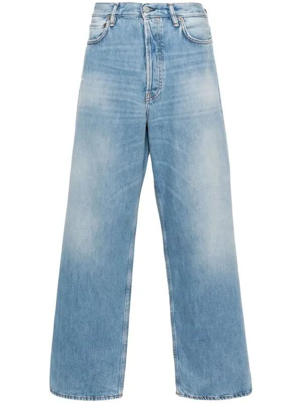 Acne Studios Mid-rise Wide-leg Jeans - Blue