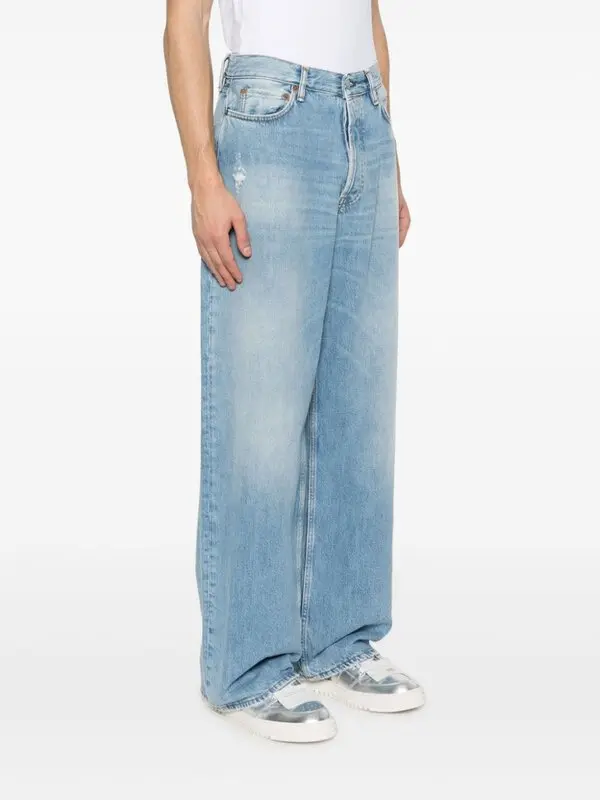 Acne Studios Mid-rise Wide-leg Jeans - Blue