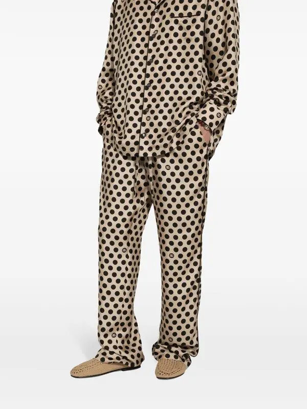 Dolce & Gabbana Polka Dot-print Trousers
