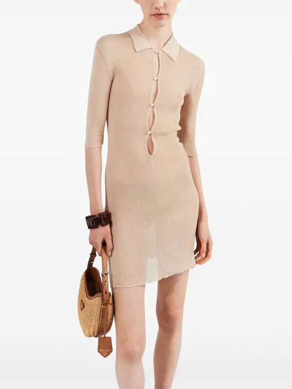 knitted v neck dress AKIRA Feelin Cozy V-Neck Sweater Dress main image 1
