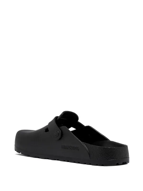 BIRKENSTOCK Boston Leather Clogs - Black