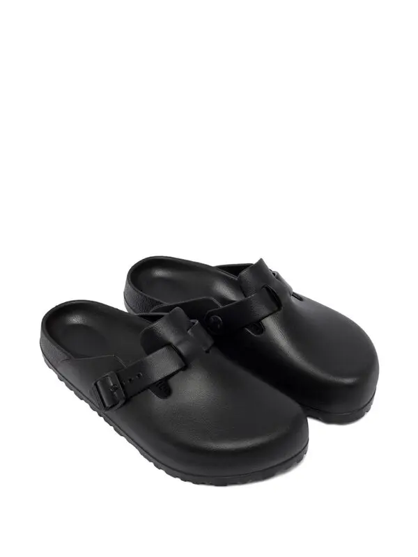 BIRKENSTOCK Boston Leather Clogs - Black