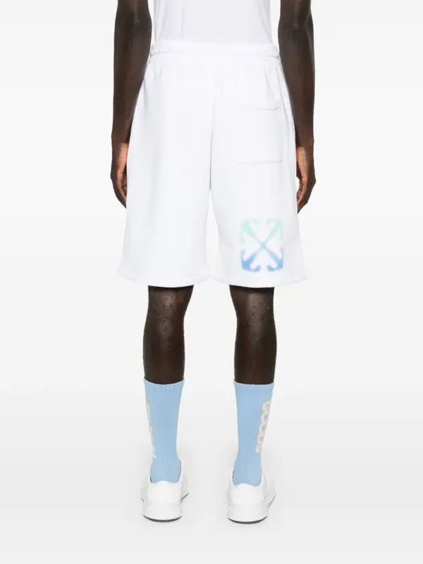 Off-White Arrow Cotton Jersey Shorts