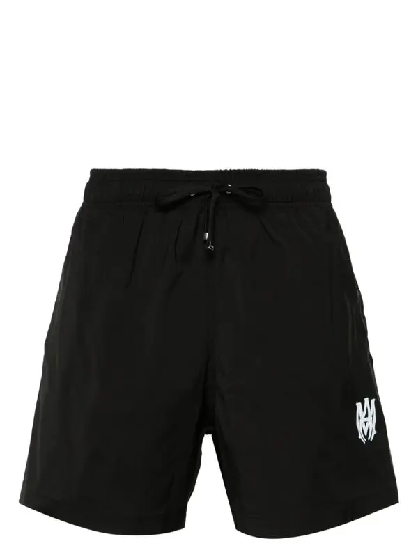 Amiri Ma Core-print Swim Shorts - Black