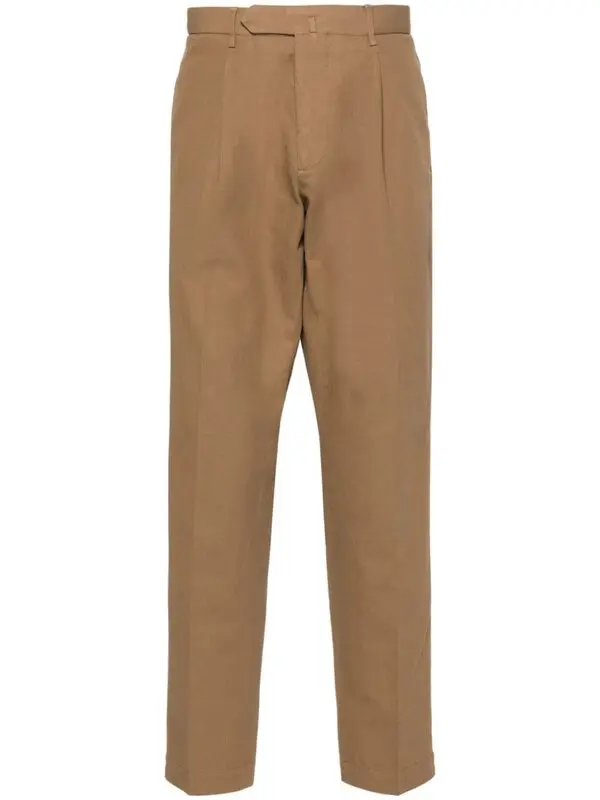 DELL'OGLIO Mid-rise Twill Chinos