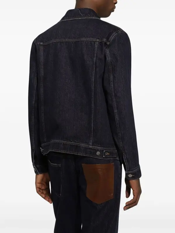 Dolce & Gabbana Logo-stamp Denim Jacket