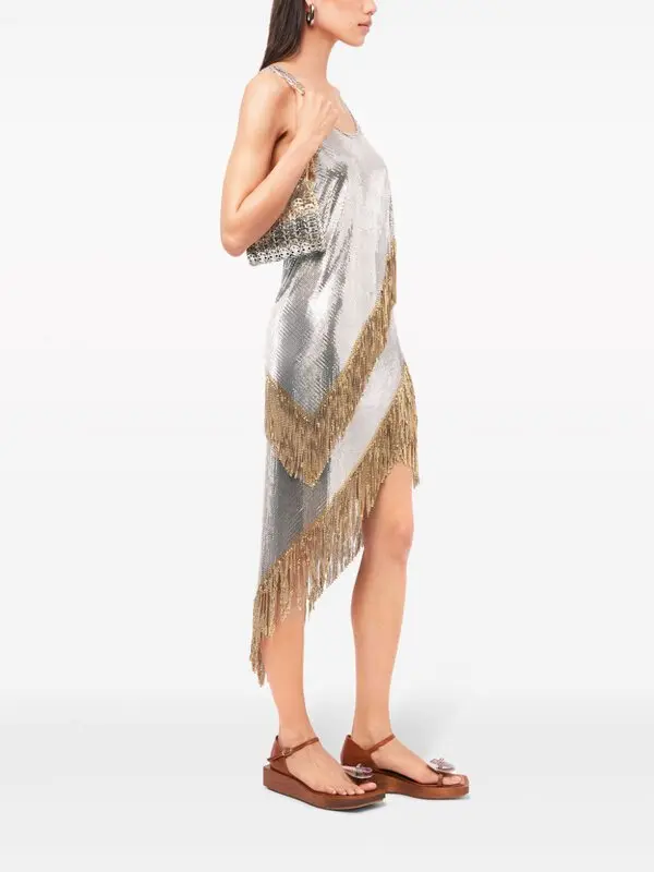 Rabanne Fringed Chainmail Tank Top