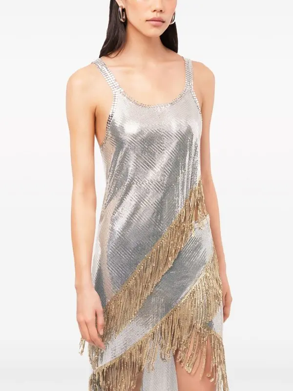Rabanne Fringed Chainmail Tank Top