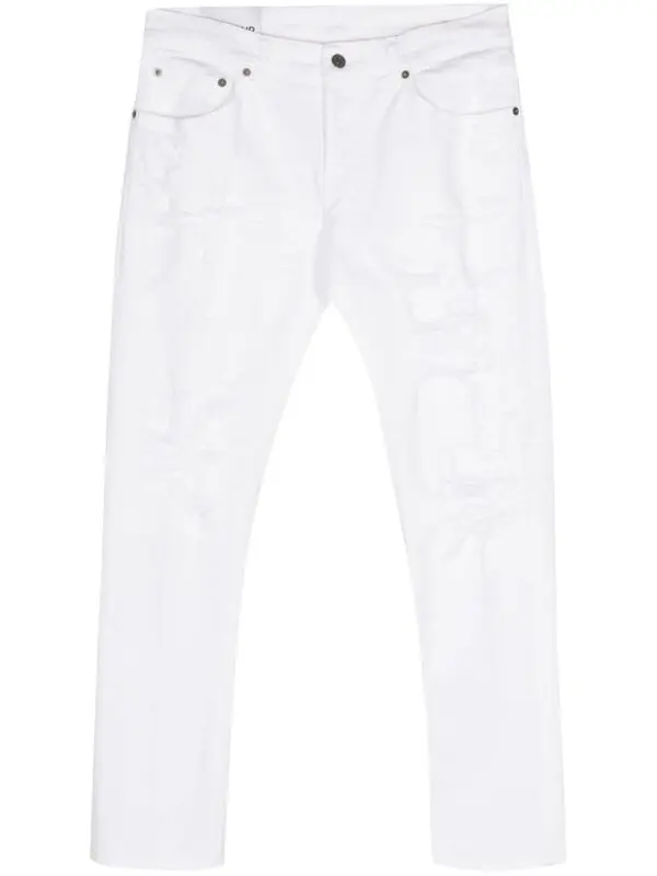 DONDUP Distressed Skinny Jeans - White