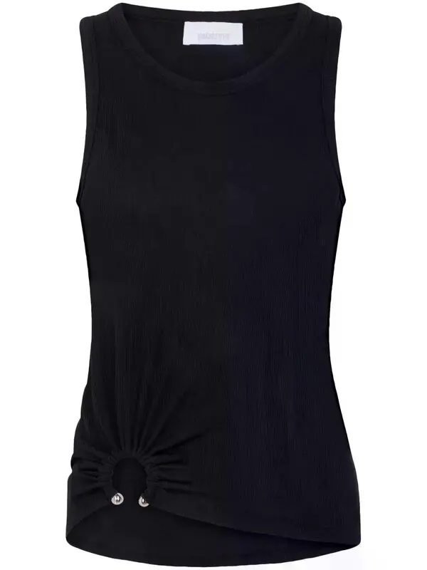 Rabanne Asymmetric Gathered-detail Tank Top