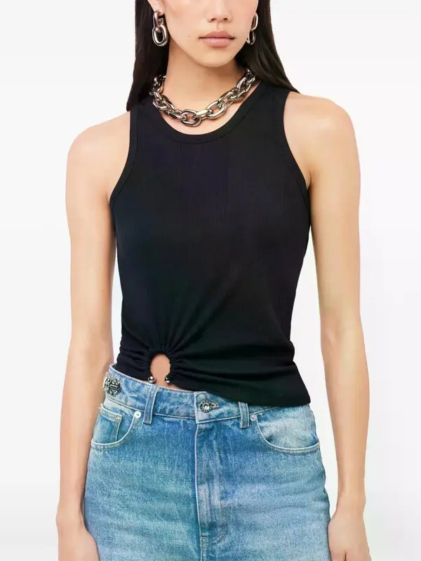 Rabanne Asymmetric Gathered-detail Tank Top