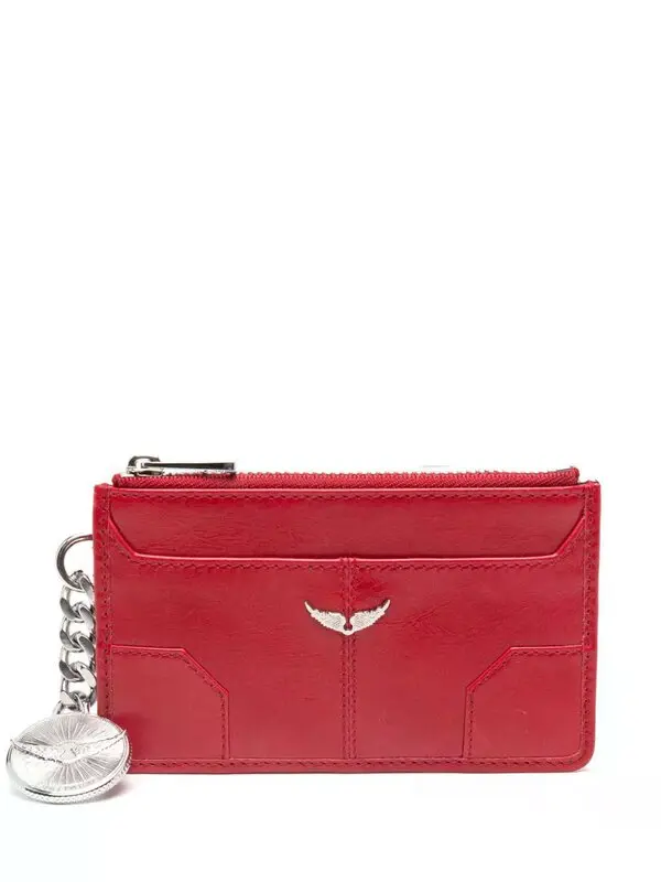 Zadig&Voltaire Sunny Leather Card Holder - Red