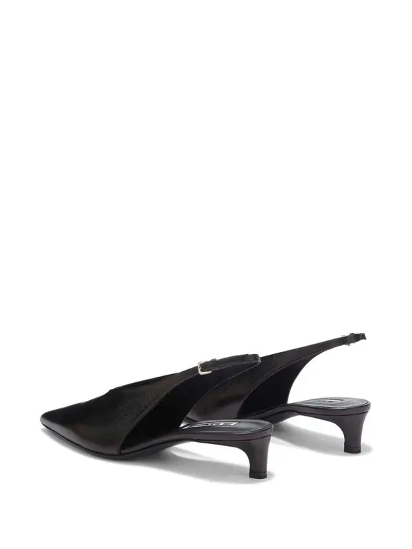 JIL SANDER Pointed-toe Slingback Pumps - Black