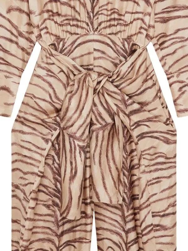 Stella McCartney Tiger-print Jumpsuit - Neutrals