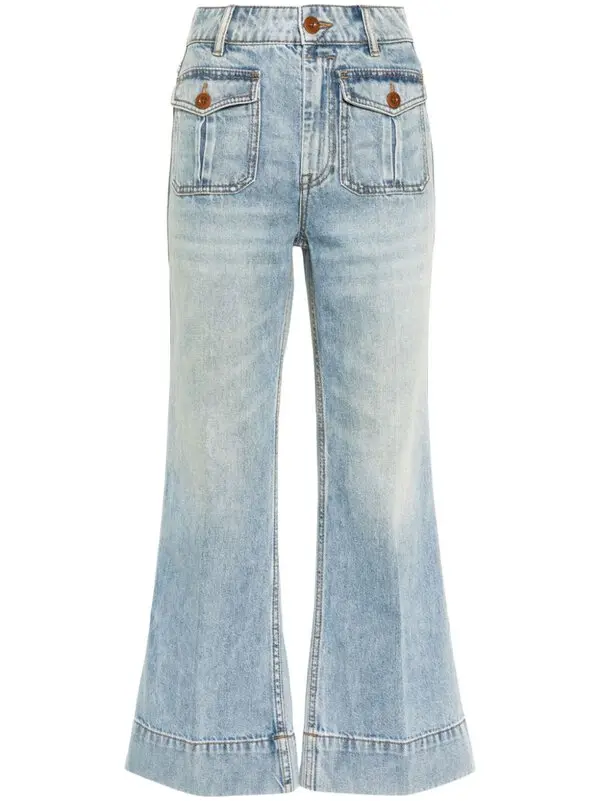 Zimmermann Flared Cropped Jeans