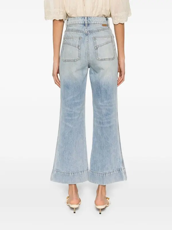 Zimmermann Flared Cropped Jeans