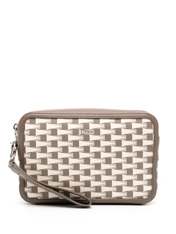 Bally Pennant Clutch Bag - Brown