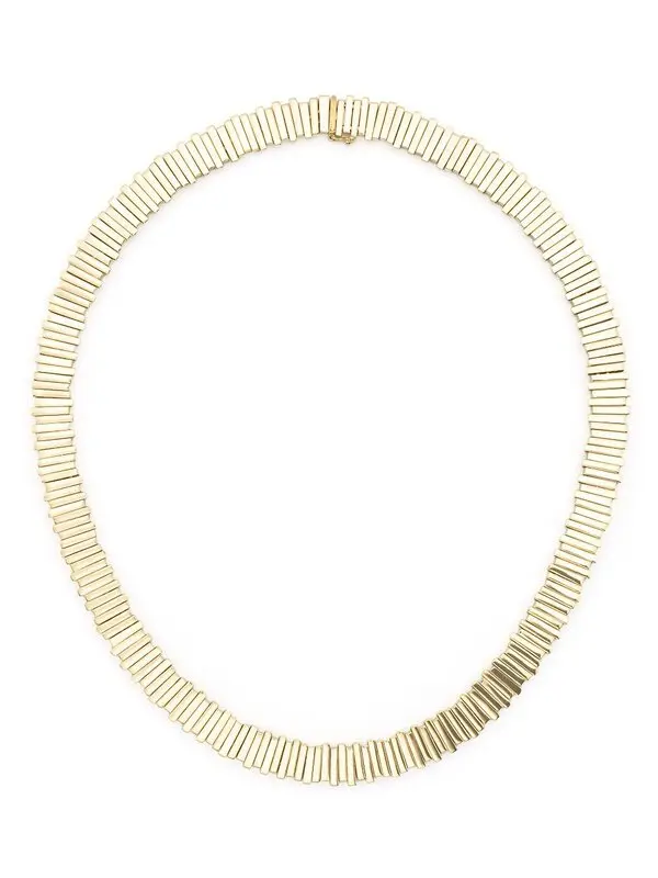 SUZANNE KALAN 18kt Yellow Jagged Baguette Necklace - Gold